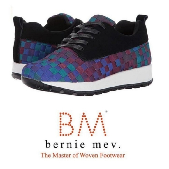 bernie mev. | Shoes | Nib Bernie Mev Carly Teal Ombre Sneaker Size 5 ...